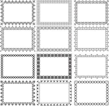 Western Style Borders Stock Illustrations – 319 Western Style Borders ...