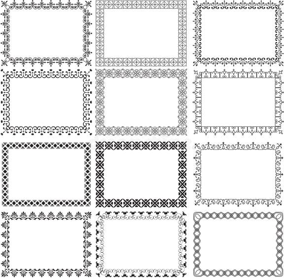 Western Decorative Borders Stock Illustrations – 183 Western Decorative ...