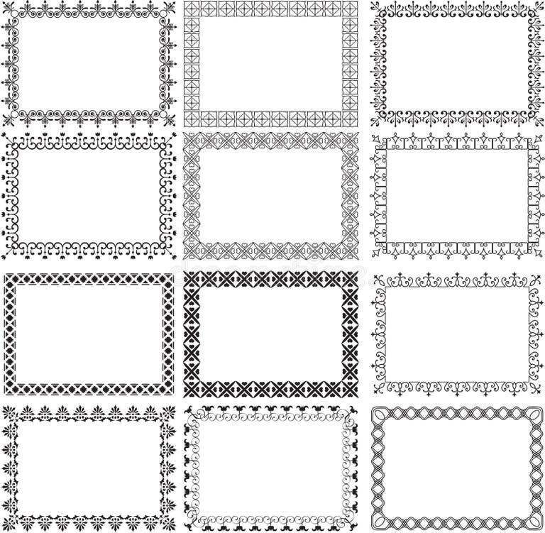 Western Decorative Borders Stock Illustrations – 183 Western Decorative ...