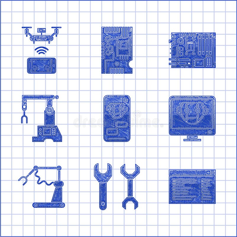 Set Bot, Web Developer Programming Code, Industrial Machine Robotic Robot Arm Hand Factory ...