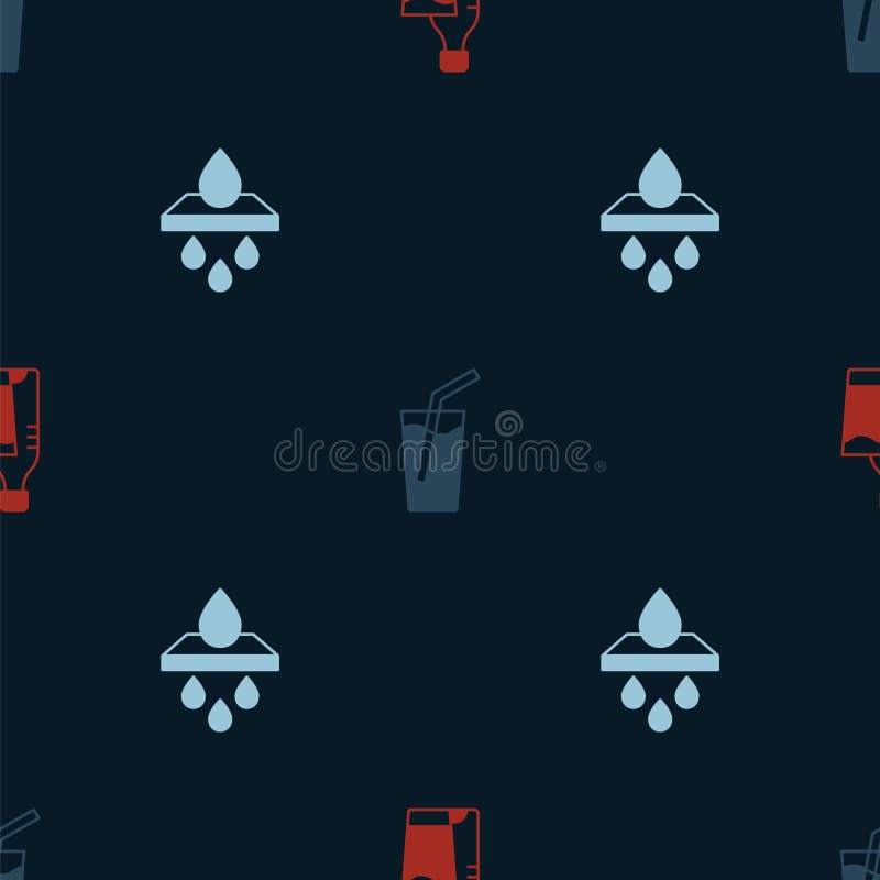 Set Bottle of Water with Glass, Glass and Water Filter Cartridge on ...