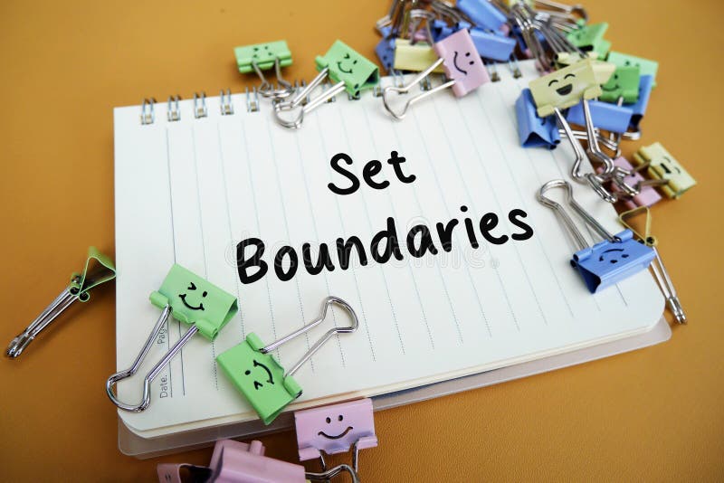 Set Boundaries, Typography of the Word Set Boundaries Written on a ...