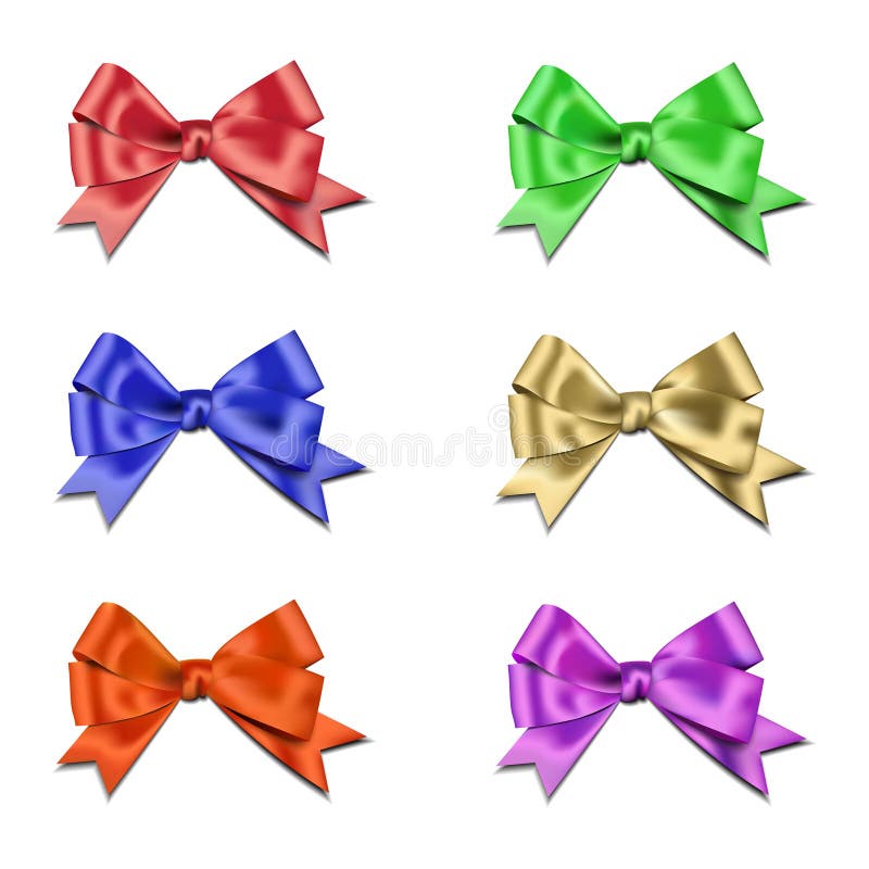 Set of bows stock vector. Illustration of romance, design - 73650418