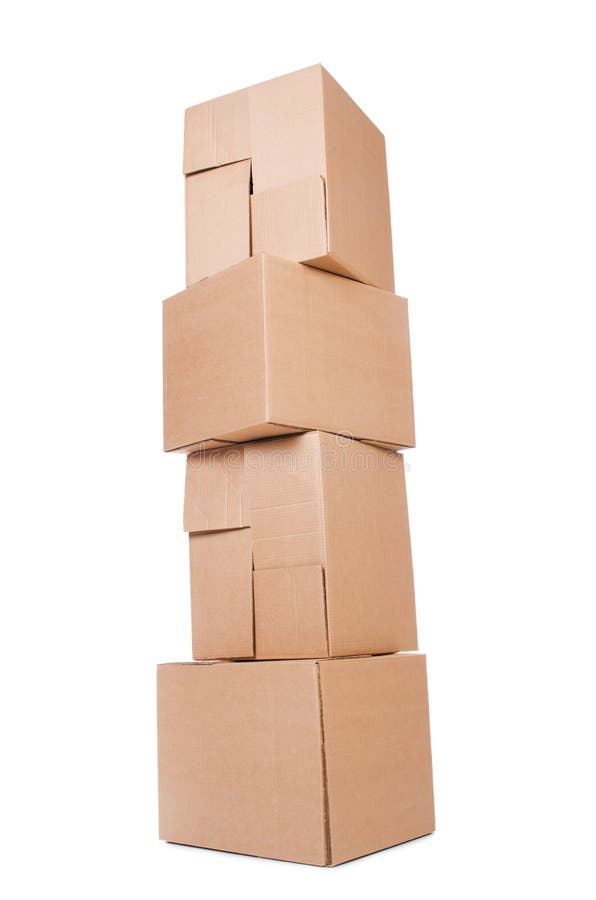 Stack of boxes stock image. Image of industry, home, shipping - 22799663