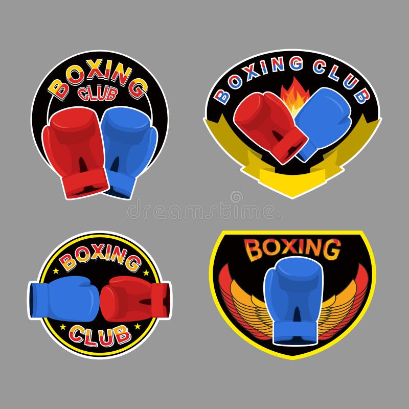 Boxing emblem stock vector. Illustration of vector, strength - 50341125