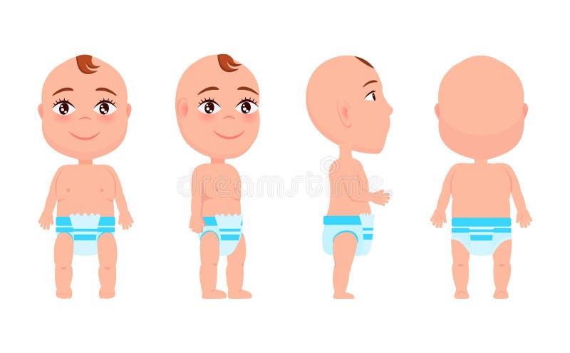 Little Boy Front Back View Stock Illustrations – 252 Little Boy Front ...