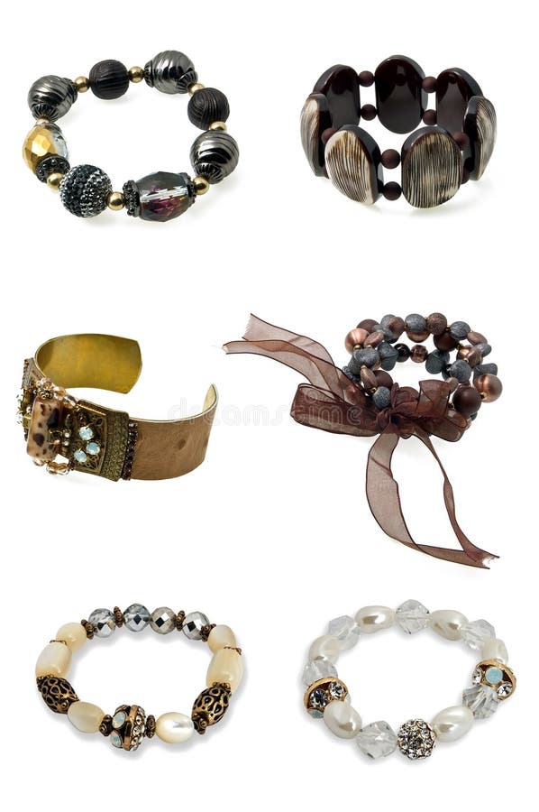 A set of braceletes stock image. Image of stone, group - 16325079