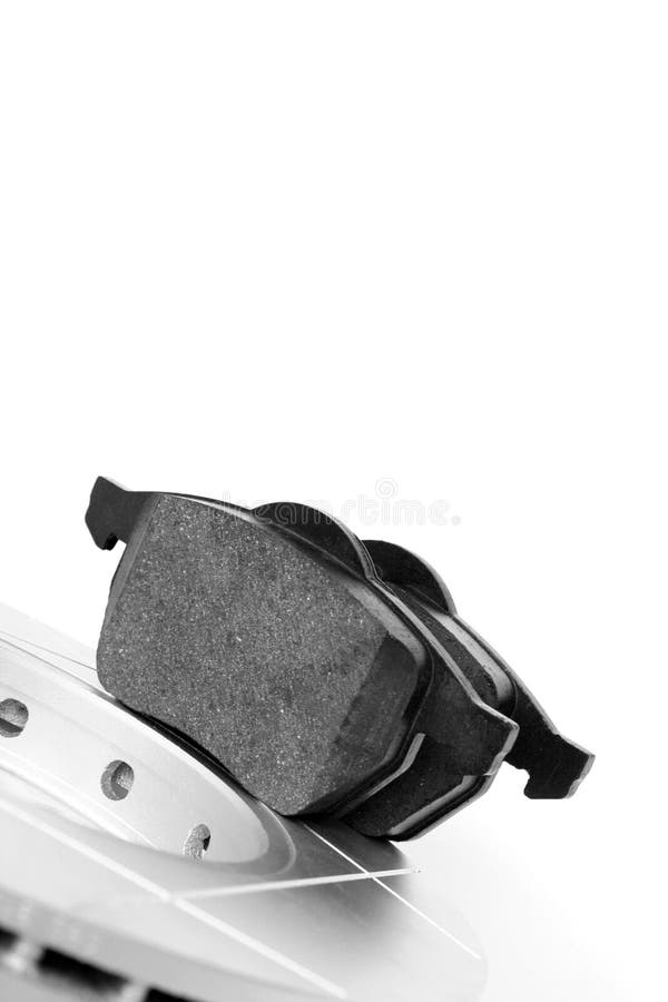 Set of brake disc and pads stock image. Image of brake - 20631513