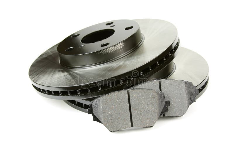 Set of Brake Discs and Pads Stock Image - Image of disc, alloy: 25279549