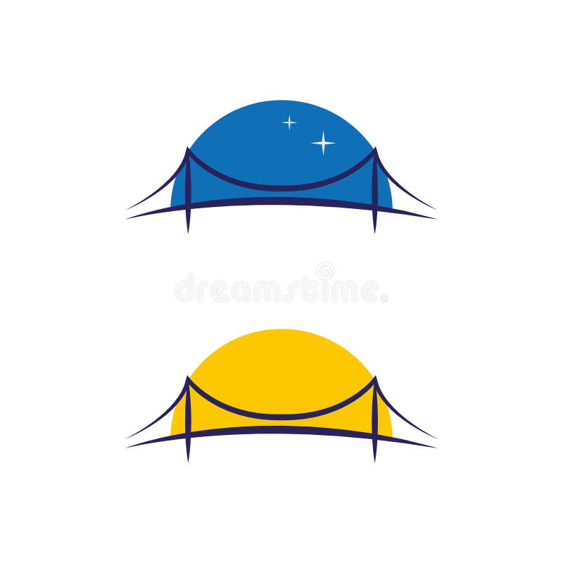 Bridge 4 stock vector. Illustration of blue, icon, view - 276192922