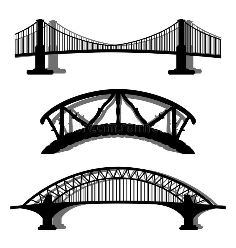 Set of bridges stock vector. Illustration of railway - 57776266