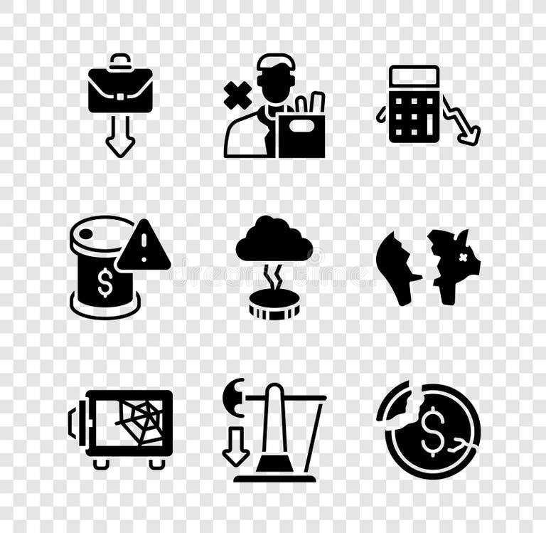 Set Briefcase, Employee Dismissal, Calculation of Expenses, Safe, Drop in Crude Oil Price ...