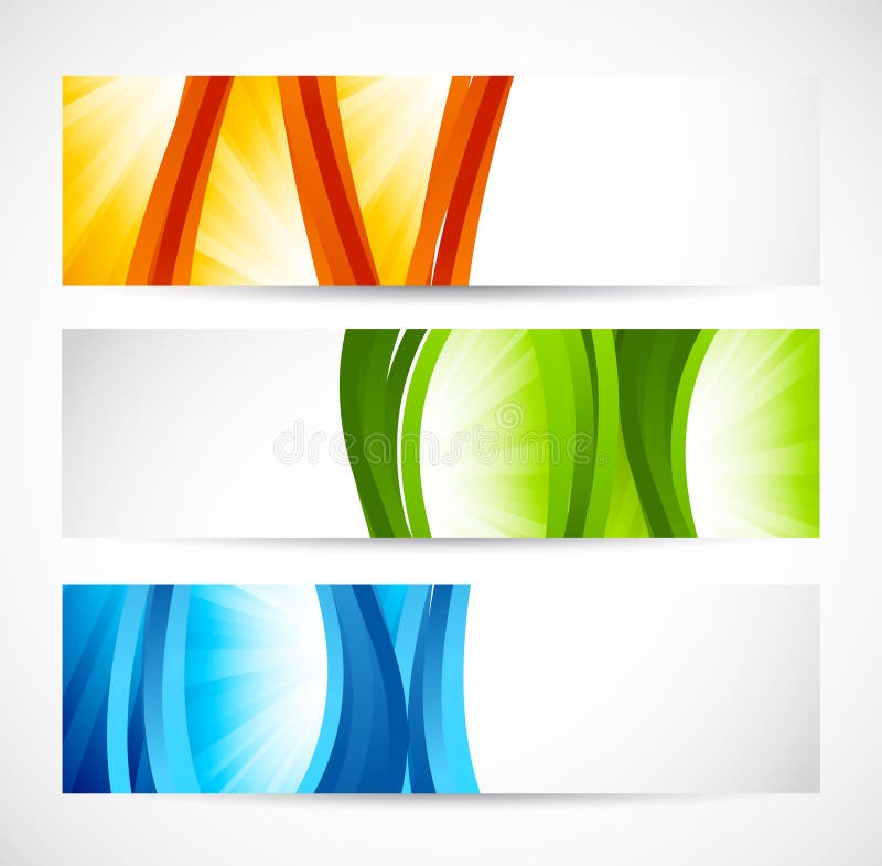 Set of bright banners stock vector. Illustration of brochure - 29594507