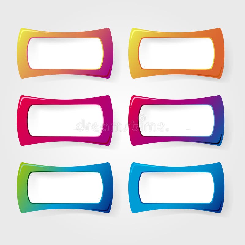 Set of Bright Labels. Vector Stock Vector - Illustration of label ...