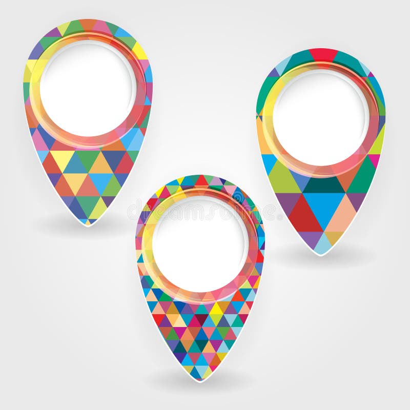 Set of Bright Map Pointers, Marker Icons. Vector Stock Vector ... Set of Bright Map Pointers, Marker Icons. Vector Stock Vector ...