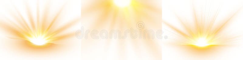 Set of Bright Stars. Sunlight Translucent Special Design Light Effect ...