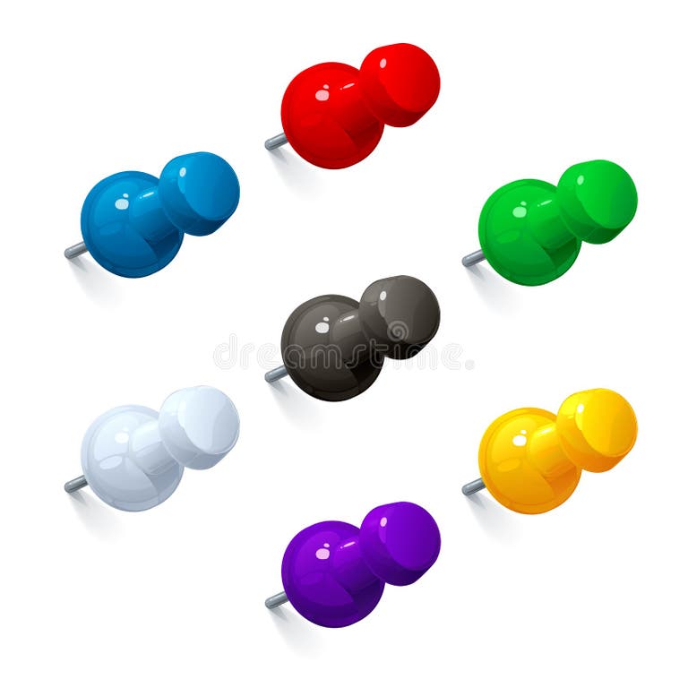 Thumbtacks Stock Illustrations – 2,115 Thumbtacks Stock Illustrations ...