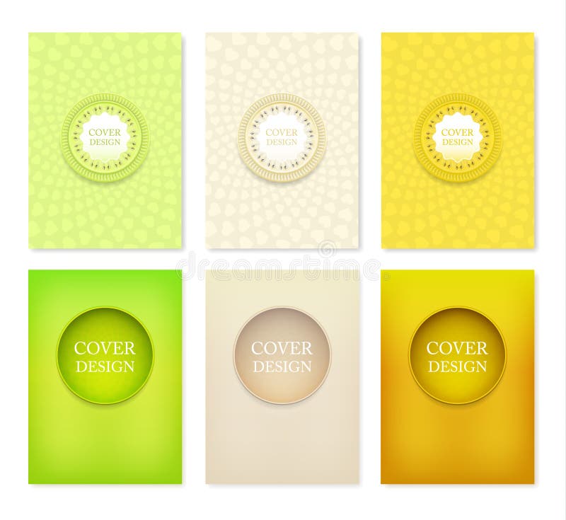 Set of Brochures in Vintage Style. Vector Design Templates. Vintage ...