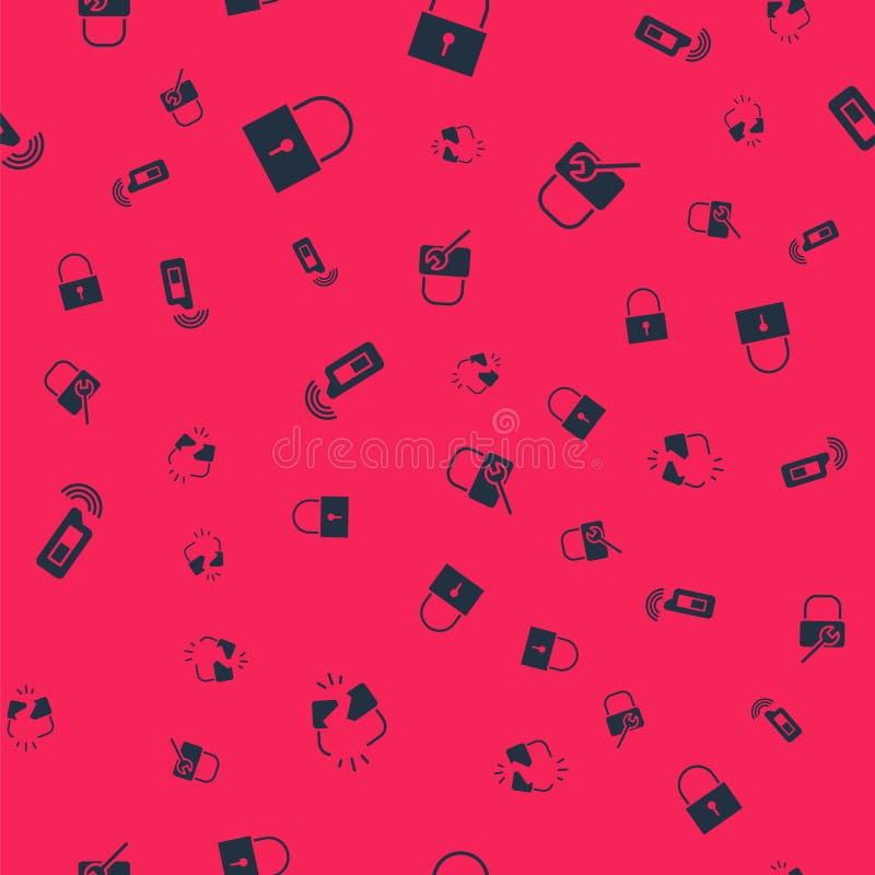 Set Broken or Cracked Lock, Lock, Car Key with Remote and Repair on ...