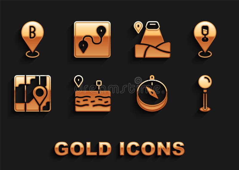 Set Broken Road, Alcohol or Beer Bar Location, Push Pin, Compass, City ... Set Broken Road, Alcohol or Beer Bar Location, Push Pin, Compass, City ...