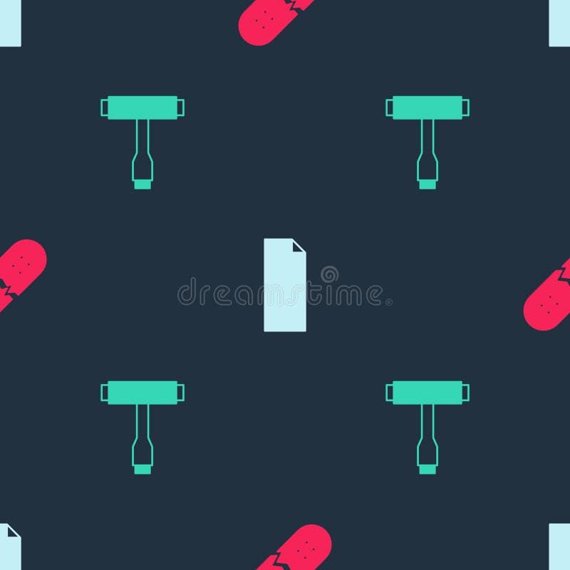 Set Broken Skateboard Deck, Grip Tape on and Skateboard T Tool on ...