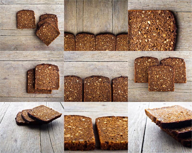 Set of brown bread stock image. Image of eating, crop - 98570207