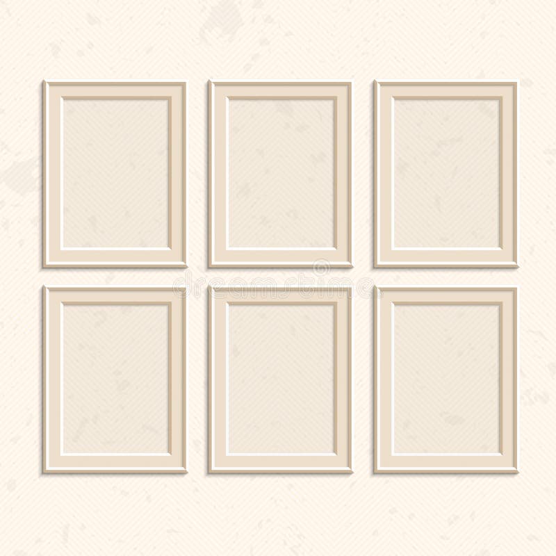 Set of brown frames stock vector. Illustration of isolated - 74213703