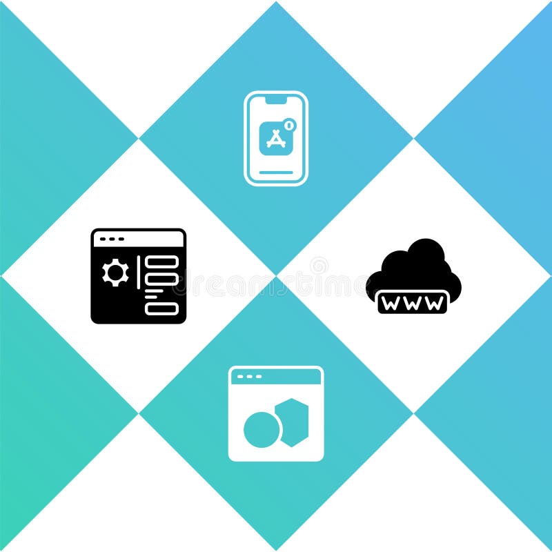 Set Browser Setting, Software, Mobile Apps and Web Development Icon ... Set Browser Setting, Software, Mobile Apps and Web Development Icon ...