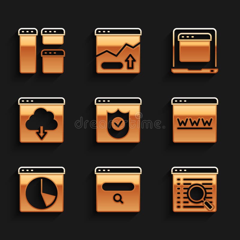 Gold Browser Window Stock Illustrations – 422 Gold Browser Window Stock Illustrations, Vectors ...