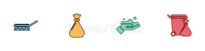 Hands with Trash and Recycle Sign Stock Vector - Illustration of flat ...