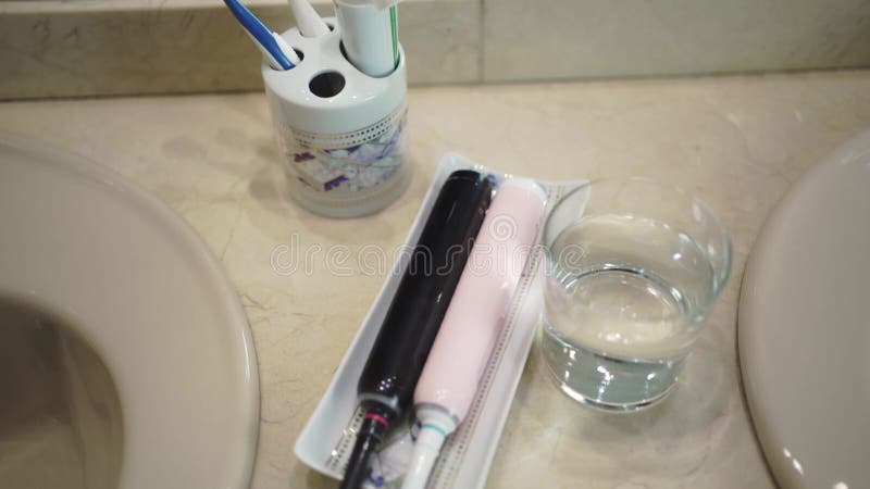 Set of Brushes and Toothpaste for the Care and Hygiene of Teeth. Stock ...