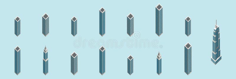 Set of Building Cartoon Icon Design Template with Various Models ...