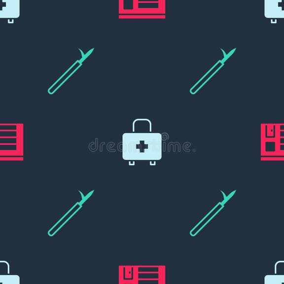 Set Building of Fire Station, First Aid Kit and Metal Pike Pole on ...