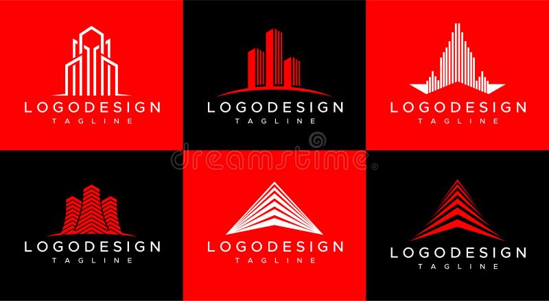 Set of Building Logo Design Template. Building Logo Vector. Stock ...