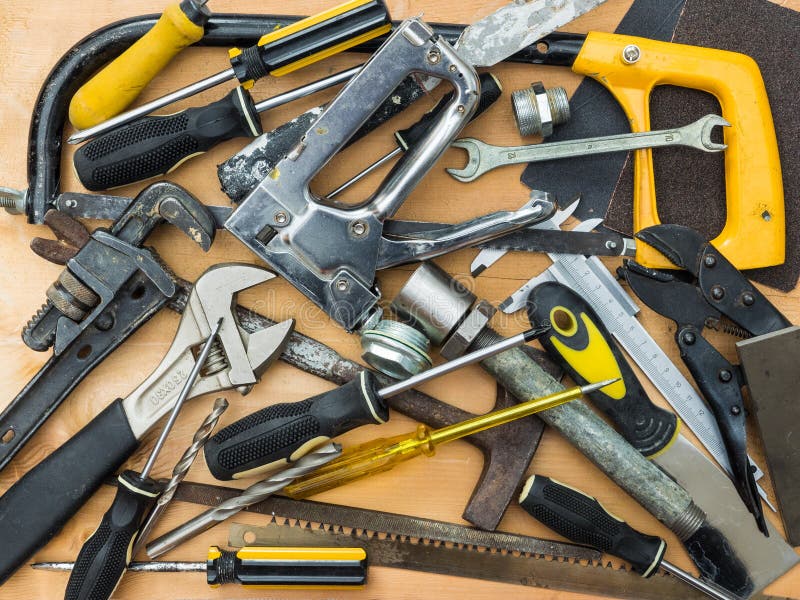 Set of building tools stock image. Image of work, closeup - 88821397