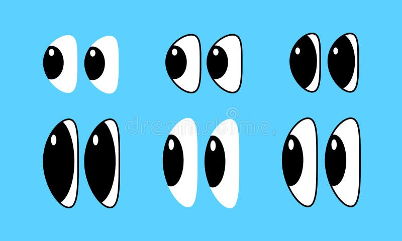 Cartoon Eyes Looking To Side Stock Illustrations – 307 Cartoon Eyes ...