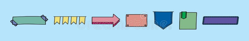 Set of Bullet Journal Cartoon Icon Design Template with Various Models ...