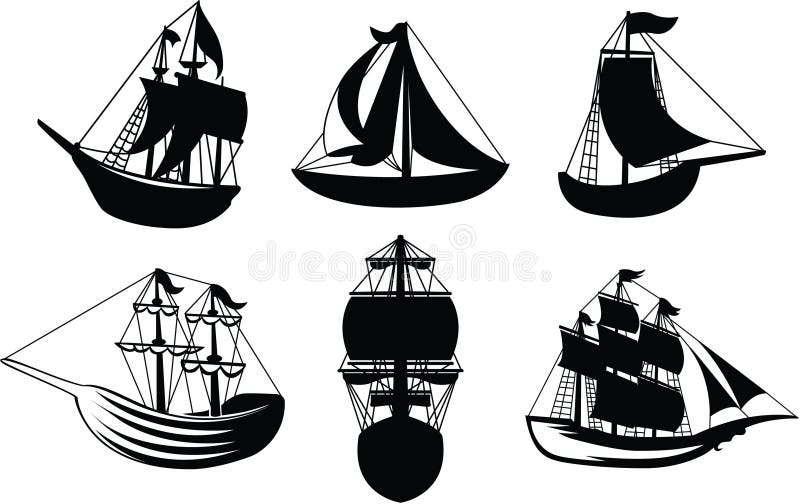 Set Bundle Icon Symbol Black and White Vector Stock Vector ...