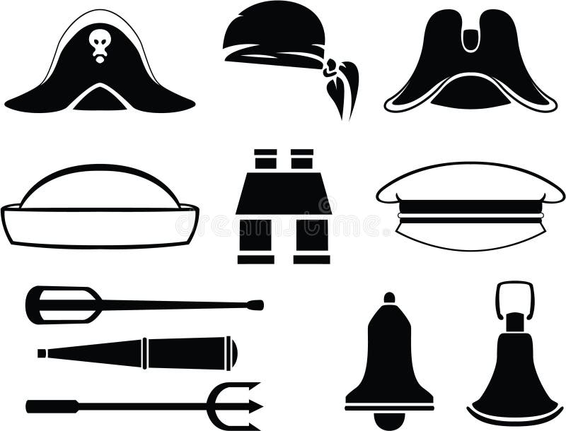 Set Bundle Icon Symbol Black and White Vector Stock Vector ...