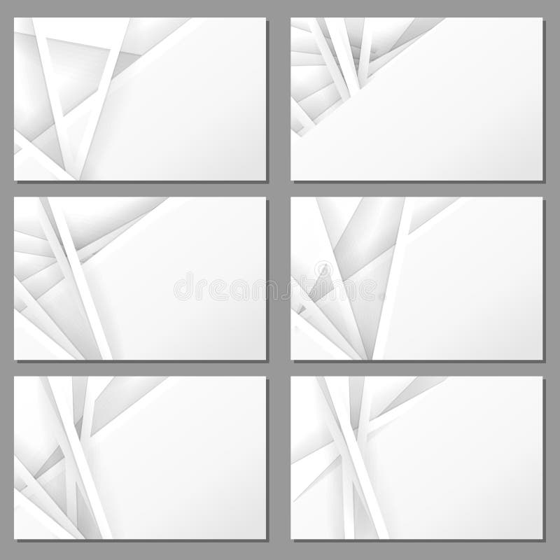 Set of business cards stock vector. Illustration of decorative - 61214972