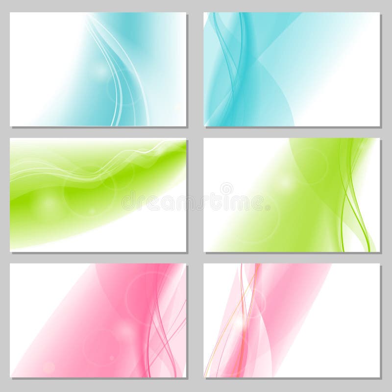 Set of business cards stock vector. Illustration of brochure - 44629150