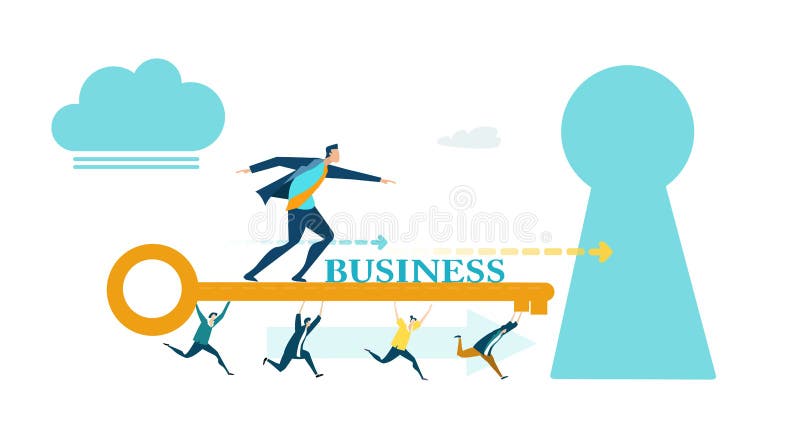 Set of Business Concept Illustration, Business People Working Together ...