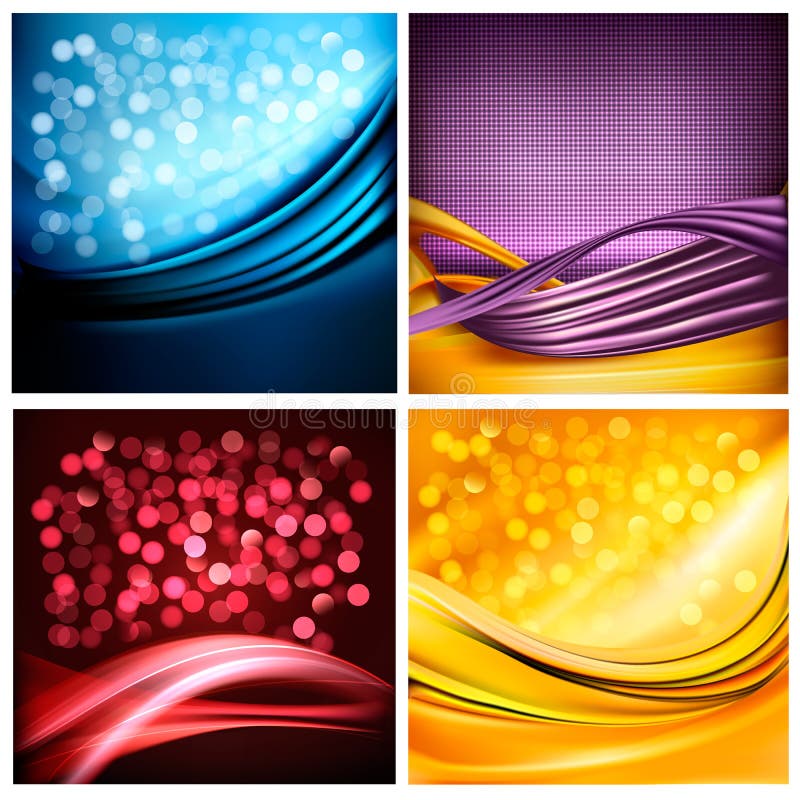 Set of Business Elegant Colorful Backgrounds Stock Vector ...
