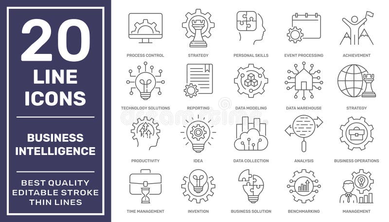 Automated Business Solution Icons Stock Illustrations – 196 Automated ...