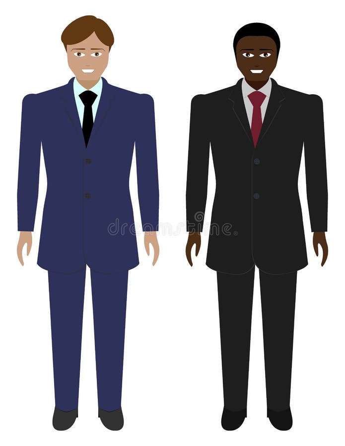 Set of Business Men stock vector. Illustration of blue - 76610088