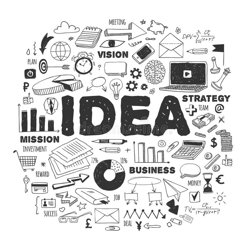 Set for Business Presentation Stock Vector - Illustration of drawn ...