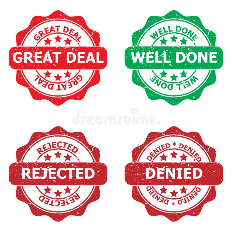 Well done stamp. stock illustration. Illustration of excellent - 18181350