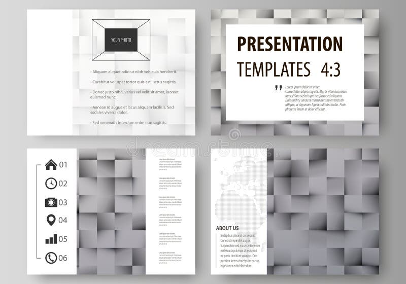 Set of Business Templates for Presentation Slides. Easy Editable ...