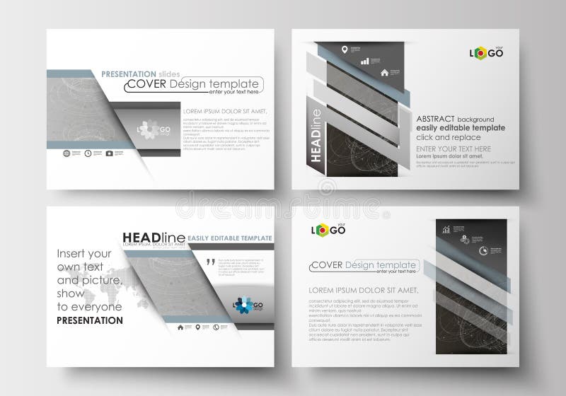 Set of Business Templates for Presentation Slides. Easy Editable ...