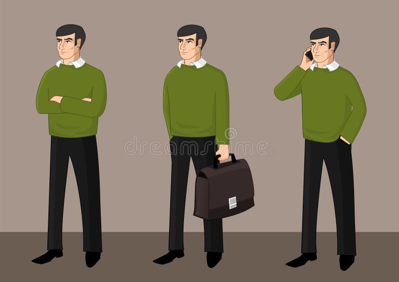 Set of Businessman Activity Stock Vector - Illustration of boss ...